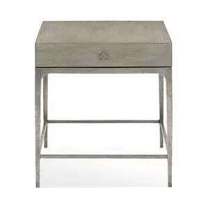 BERNHARDT Linea End Table - Cerused Greige