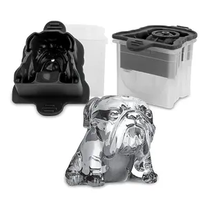 TOVOLO 3d Novelty Ice Molds Bulldog, Set Of 2 - No Color