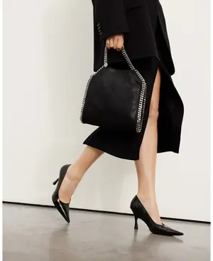 Stella McCartney Falabella Small Tote - Black/silver