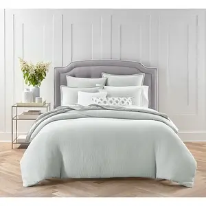 SKY Textured Matelasse Duvet Cover Set, Full/queen Exclusive - Mineral Grey