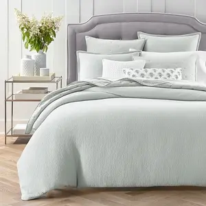 SKY Textured Matelasse Duvet Cover Set, King Exclusive - Mineral Grey