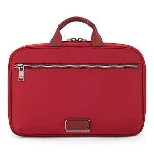 Tumi Voyageur Madeline Cosmetic Case Desert Red