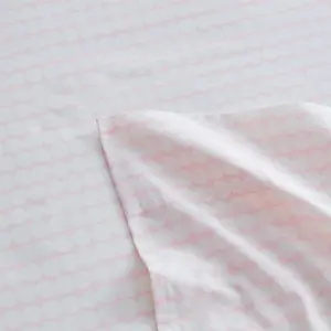 Marimekko Pikku Rasymatto Cotton Percale Sheet Set, Queen - Light Pink