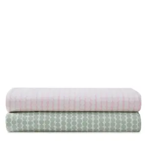 Marimekko Pikku Rasymatto Cotton Percale Sheet Set, Queen - Light Pink