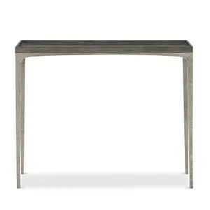 BERNHARDT Bloomingdale's Linea Sofa Table - Cerused Charcoal Finish