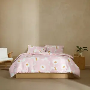 Marimekko Unikko Comforter Set, Full/queen - Light Pink