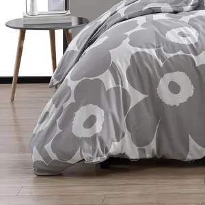Marimekko Unikko Blue Comforter Set, Full/queen - Gray