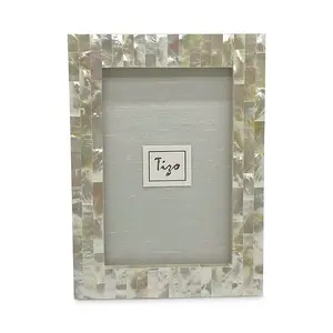 TIZO Mother Of Pearl 8 X 10 Picture Frame - Pearl White