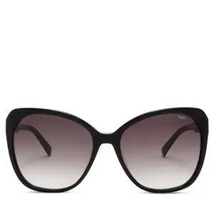 Tumi 502 Square Gradient Sunglasses - Black/brown Gradient