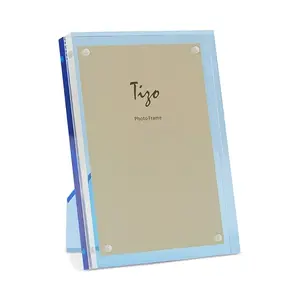 TIZO Lucite Frame, 4 X 6 - Clear/light Blue