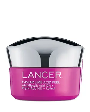 LANCER Caviar Lime Acid Peel With Glycolic Acid 10% + Phytic Acid 10% + Retinol 1.7 Oz - No Color