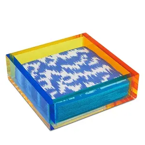 TIZO Lucite Multicolor Cocktail Napkin Tray - Multi