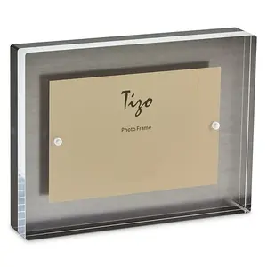 TIZO Lucite 5 X 7 Picture Frame - Silver