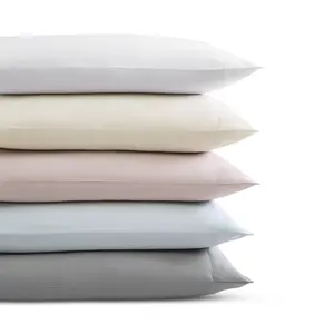 Vera Wang Solid Cvc Sateen Queen Pillowcase, Pair