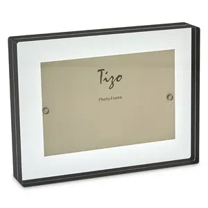 TIZO Lucite Bordered 4 X 6 Picture Frame - Black