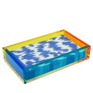 TIZO Multicolor Lucite Guest Towel Tray - Multi