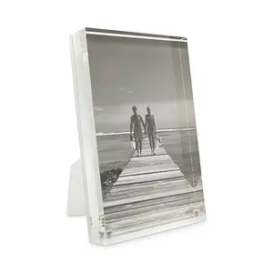 TIZO Lucite Easel Back 5 X 7 Picture Frame - White