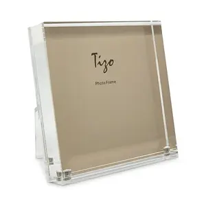 TIZO Lucite Easel Back 4 X 4 Picture Frame - Clear