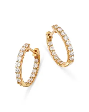 Diamond Hoop Earrings