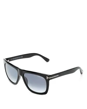 TOM FORD Morgan Square Sunglasses - Black/blue Gradient