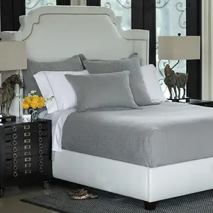 LILI ALESSANDRA Tessa Quilted Standard Pillow - Light Gray