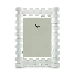 TIZO Clear Rings Crystal Glass 5 X 7 Picture Frame - No Color