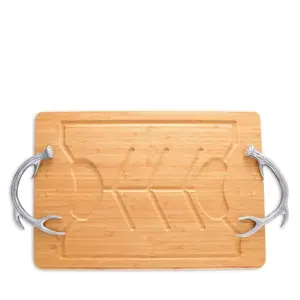 VAGABOND HOUSE Metal Antler Handle Carving Board