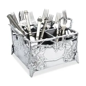 VAGABOND HOUSE Grapevine Flatware Caddy - Silver