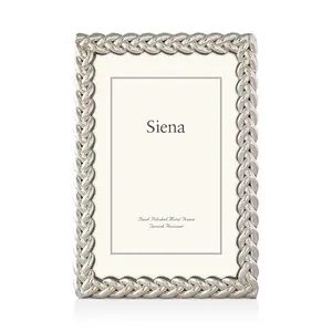 SIENA Tizo Silver Braid Frame, 8 X 10 - No Color