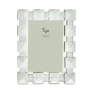 TIZO Crystal Glass Diamond Picture Frame, 4 X 6 - No Color