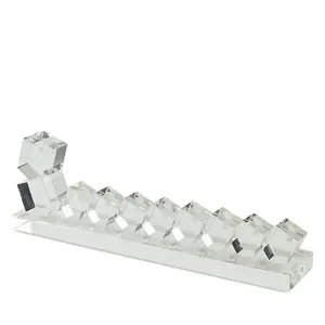 TIZO Design Crystal Glass Menorah - No Color