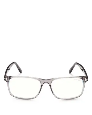 TOM FORD Square Blue Light Glasses 55mm - Gray
