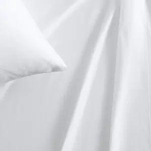 Vera Wang Solid Sateen Sheet Set, King - White