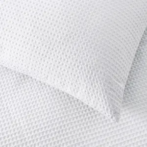 Vera Wang Waffle Pique Comforter Set, Queen - White
