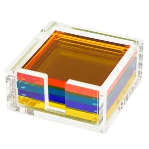 TIZO Lucite Coasters, Set Of 4