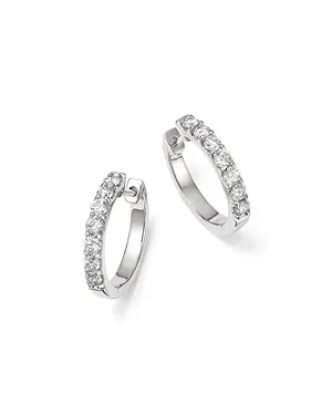 Diamond Hoop Earrings