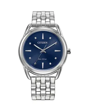 Citizen Eco Drive Dress Classic Watch, 36mm - Blue/silver