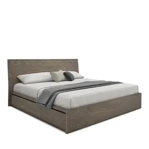 HUPPE Clark Storage King Bed - Smoked Birch