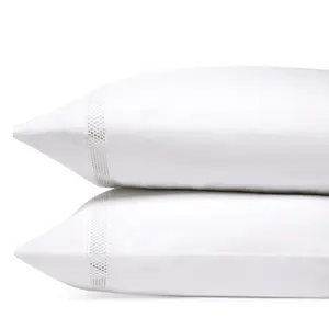 HOME TREASURES Ritz Standard Pillowcase, Pair - White
