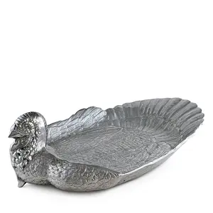 VAGABOND HOUSE Turkey Aluminum Tray, Large - Silver