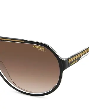 Carrera Eyewear Aviator Shield Sunglasses 64mm
