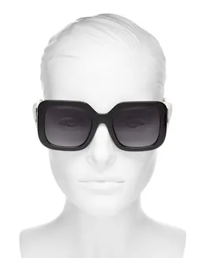 Marc Jacobs Square Sunglasses - Black/gray Gradient