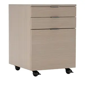 BERNHARDT Axiom Rolling File Cabinet - Silver/gray