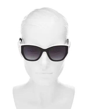 Kate Spade New York Yolanda Square Sunglasses - Black/gray Gradient