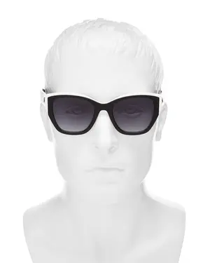 Kate Spade New York Yolanda Square Sunglasses - Black/gray Gradient