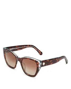 Kate Spade New York Yolanda Square Sunglasses Havana/brown