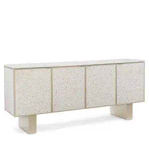 CARACOLE Bomb-shell Two-height Sideboard - Pearlescent Shell