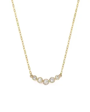 Bloomingdale'S Diamond Pendant Necklace In 14k Yellow Gold - White/gold
