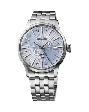 SEIKO Presage 40.5mm Watch - Light Blue/silver