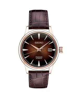 SEIKO Presage 40.5mm Watch - Brown